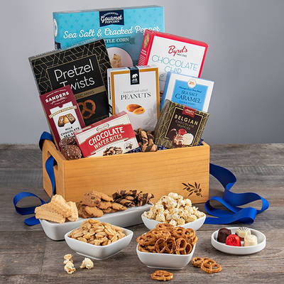 Snack & Chocolate Gift Basket - Classic: Order Flowers Online ...